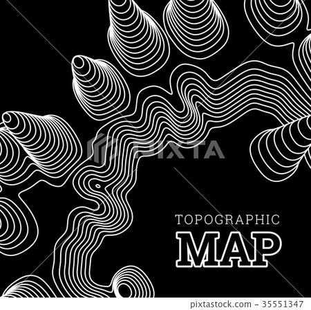 Topographical map of the locality, vector - Stock Illustration ...