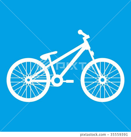 Bike icon white - Stock Illustration [35559391] - PIXTA