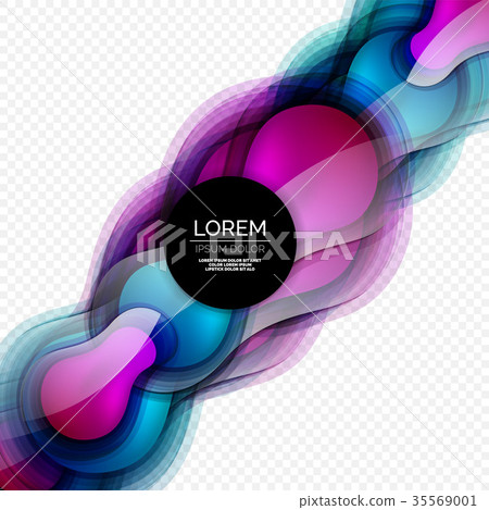 Glass round shape modern design template, abstract - Stock Illustration ...