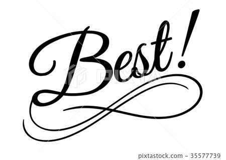 Best sign. Vector illustration. Beautiful - Stock Illustration ...