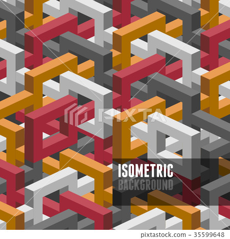 Isometric background - Stock Illustration [35599648] - PIXTA