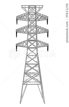 Steel tower - Stock Illustration [35611230] - PIXTA
