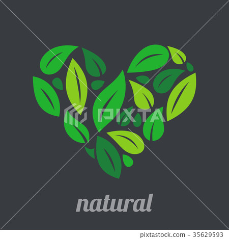 Tree Logo heart shape design vector template - Stock Illustration ...