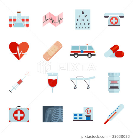 Simple Medical icons set. Universal Medical icons. - Stock Illustration ...