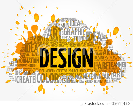 DESIGN word cloud collage - Stock Illustration [35641430] - PIXTA