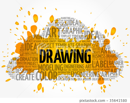 DRAWING word cloud - Stock Illustration [35641580] - PIXTA