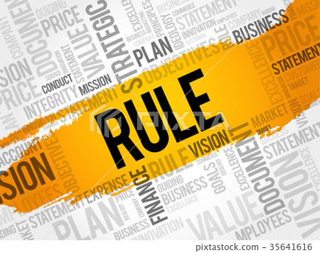 Rule word cloud collage - Stock Illustration [35641616] - PIXTA