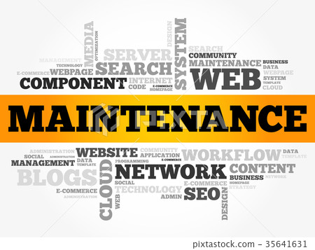 Maintenance word cloud - Stock Illustration [35641631] - PIXTA