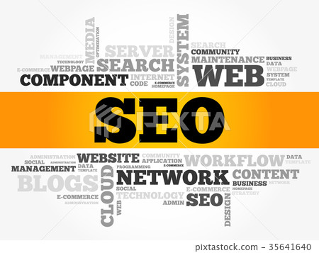 SEO word cloud collage - Stock Illustration [35641640] - PIXTA