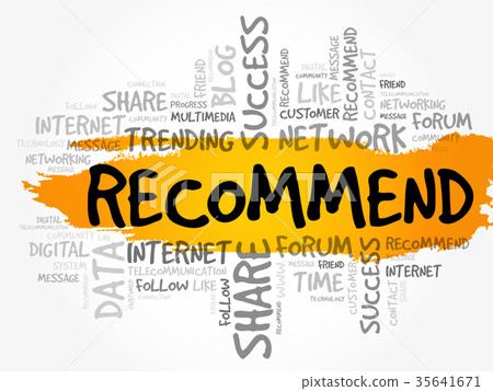 Recommend word cloud - Stock Illustration [35641671] - PIXTA
