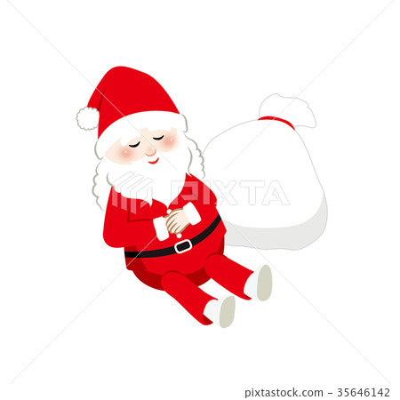 Santa Claus break illustration - Stock Illustration [35646142] - PIXTA