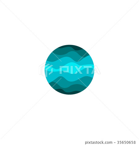Isolated abstract blue color round shape logo on - Stock Illustration ...