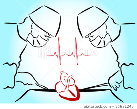 heart surgery - Stock Illustration [35651243] - PIXTA