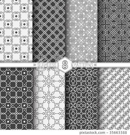 Set of seamless patterns - Stock Illustration [35663388] - PIXTA