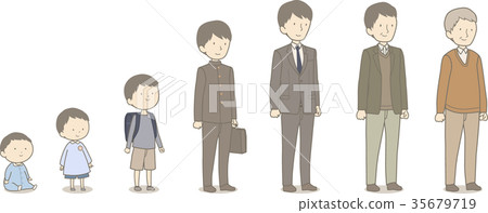Growing men - Stock Illustration [35679719] - PIXTA
