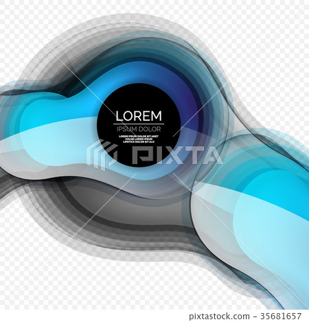 Glass round shape modern design template, abstract - Stock Illustration ...