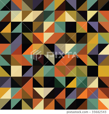 Triangle geometric shapes pattern. - Stock Illustration [35682543] - PIXTA