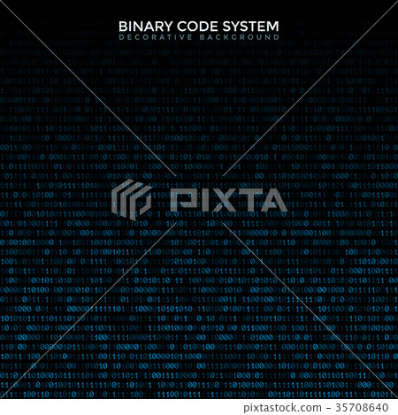 vector binary code abstract background. - Stock Illustration [35708640] - PIXTA