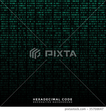 binary_code_hex_background - Stock Illustration [35708647] - PIXTA