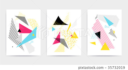 Bright colorful design set vector illustration - Stock Illustration ...
