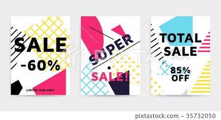 Bright colorful design set vector illustration - Stock Illustration ...