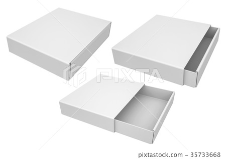 Collection of blank boxes - Stock Illustration [35733668] - PIXTA