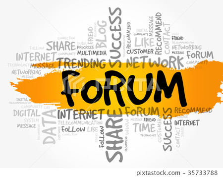 Forum word cloud - Stock Illustration [35733788] - PIXTA