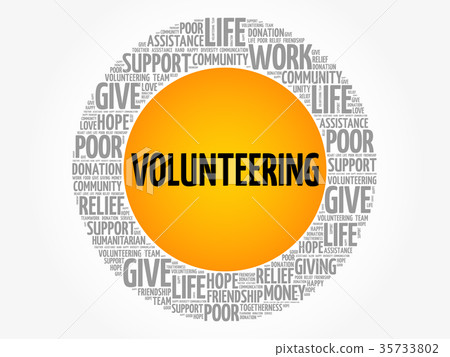Volunteering word cloud collage - Stock Illustration [35733802] - PIXTA