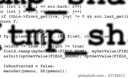 Rows of computer code disappearing in distance - Stock Illustration ...