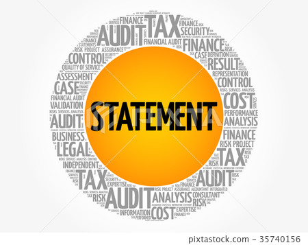 STATEMENT word cloud collage - Stock Illustration [35740156] - PIXTA