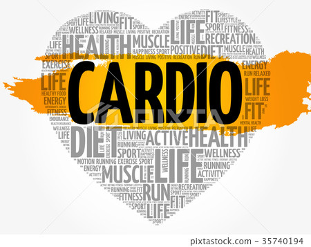 CARDIO heart word cloud - Stock Illustration [35740194] - PIXTA