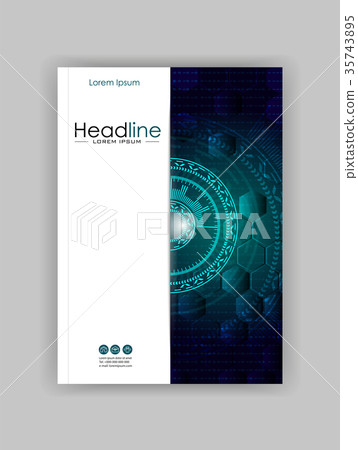HUD cover design template in green. - Stock Illustration [35743895] - PIXTA