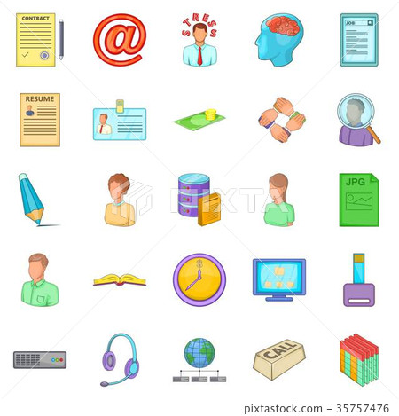 Order icons set, cartoon style - Stock Illustration [35757476] - PIXTA