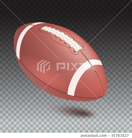 American striped football ball, diagonal position - Stock Illustration ...