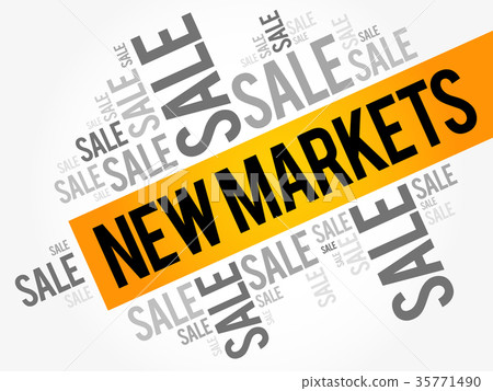 New Markets words cloud - Stock Illustration [35771490] - PIXTA