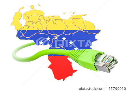 Internet connection in Venezuela concept - Stock Illustration [35799030 ...
