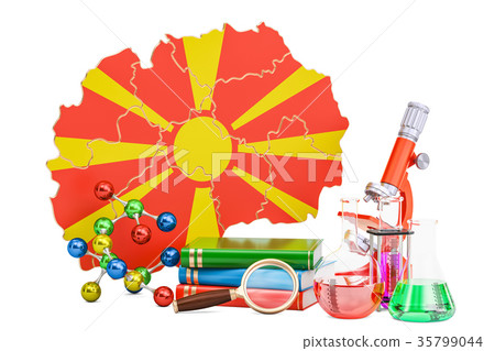 Scientific research in Macedonia concept - Stock Illustration [35799044 ...