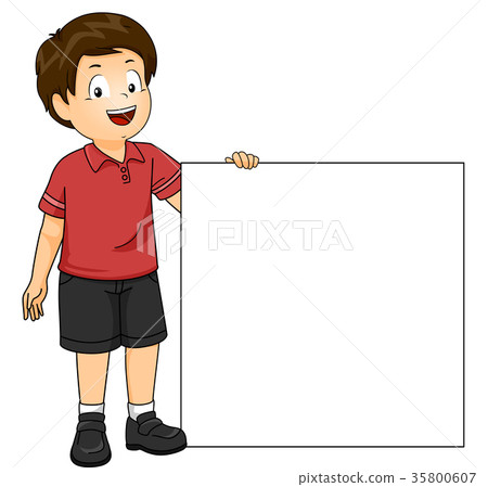 Kid Boy Square Blank - Stock Illustration [35800607] - PIXTA