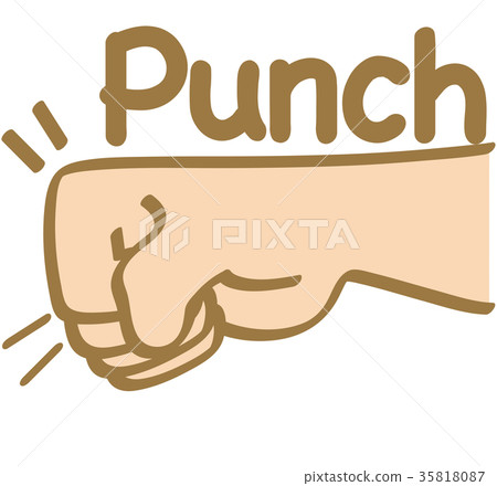 Hand sign _ finger character _ punch - Stock Illustration [35818087 ...
