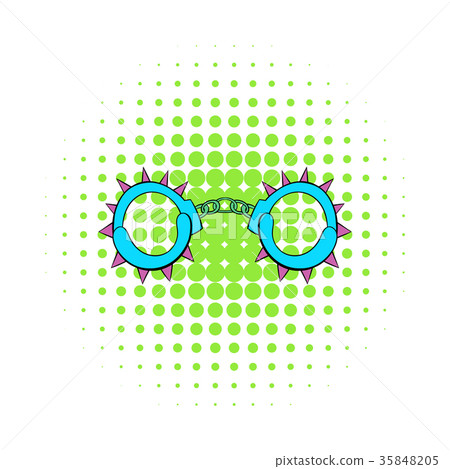 Handcuff icon in comics style -插圖素材 [35848205] - PIXTA圖庫