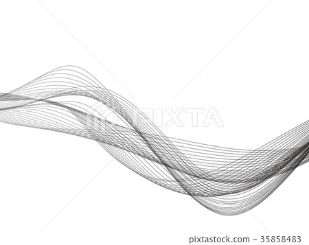 Wave monotone - Stock Illustration [35858483] - PIXTA