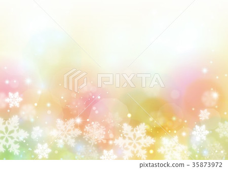 Rainbow color background snow - Stock Illustration [35873972] - PIXTA
