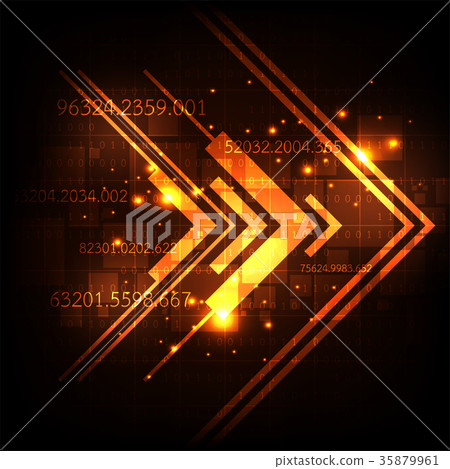 Vector technology in the arrow concept. - Stock Illustration [35879961 ...