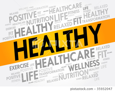 HEALTHY word cloud collage - Stock Illustration [35932047] - PIXTA