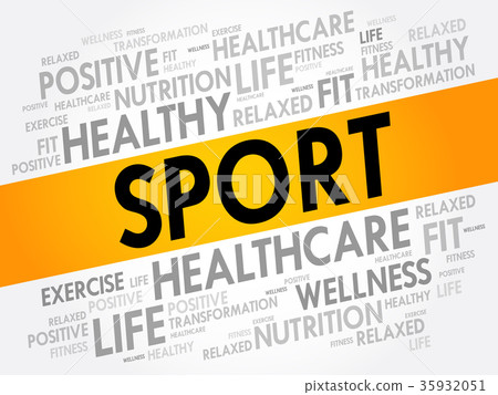 SPORT word cloud background - Stock Illustration [35932051] - PIXTA