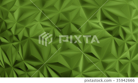 Green triangle geometric vector BG in 3D style - Stock Illustration ...