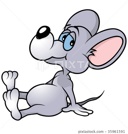 Mouse Sitting - Stock Illustration [35961591] - PIXTA