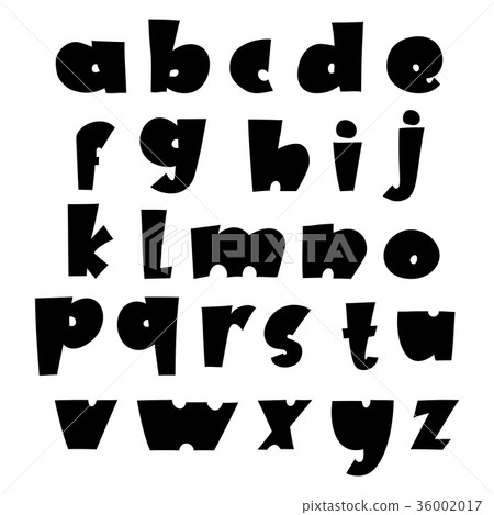 Vector comic Alphabet. Exclusive Custom Letters - Stock Illustration ...