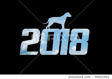 Happy new year 2018 - Stock Illustration [36003802] - PIXTA