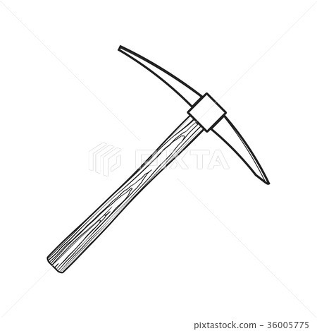 vector pick mining tool illustration. - Stock Illustration [36005775 ...